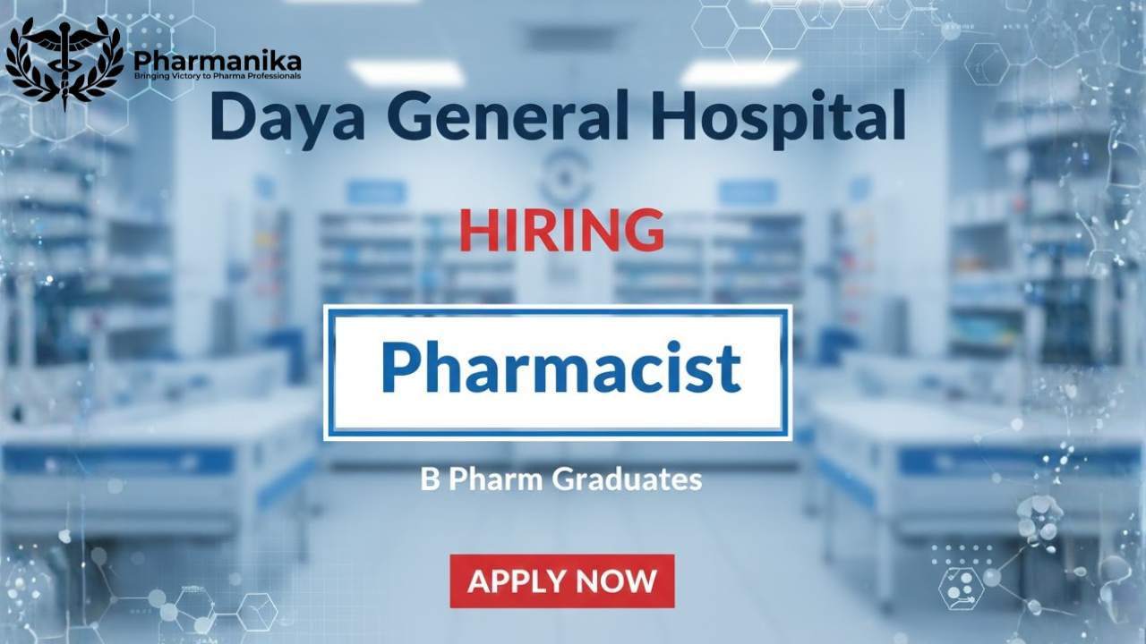 Pharmacist Job At Daya General Hospital Apply Now