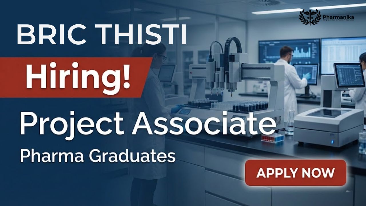 Pharma Govt Job 2026 – Pharma Jobs at THSTI CDSA