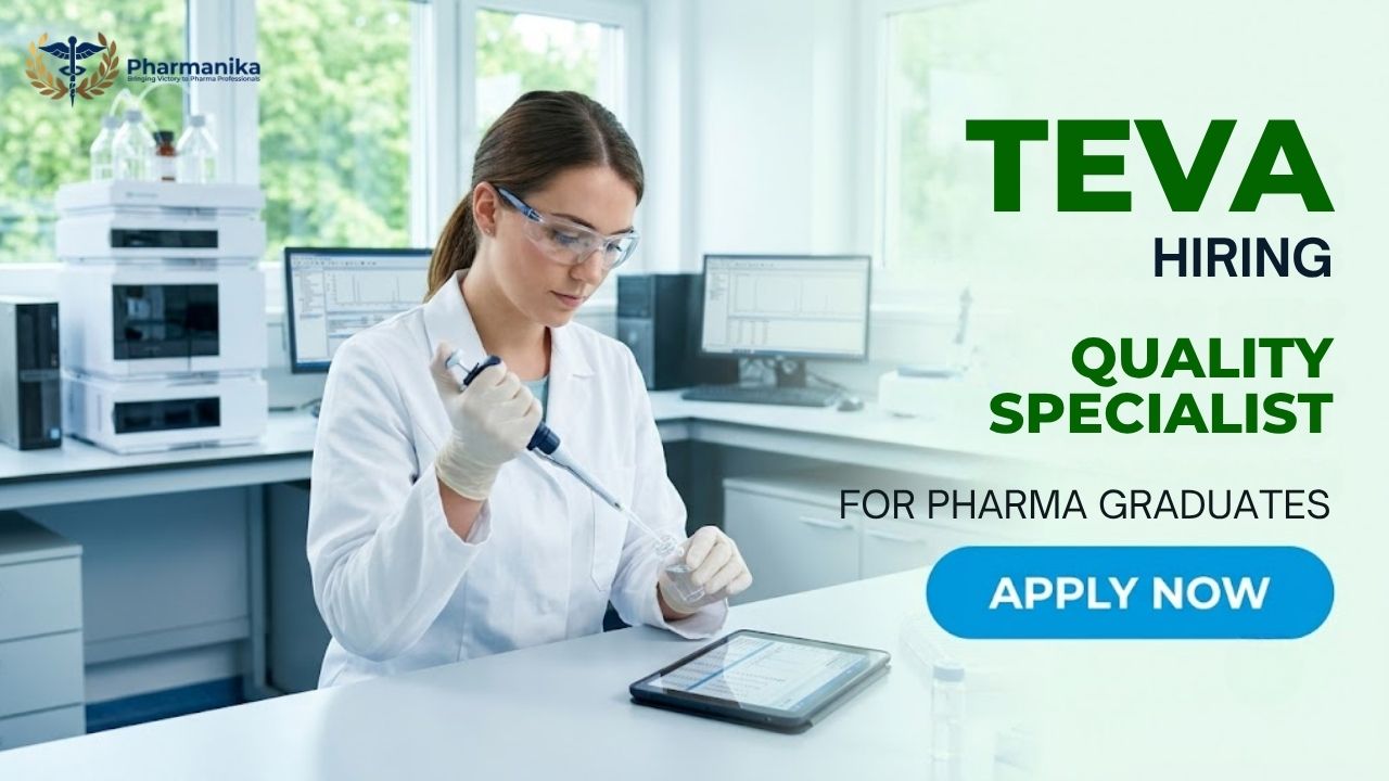 Quality Assurance Job at Teva Careers | B.Pharm Jobs